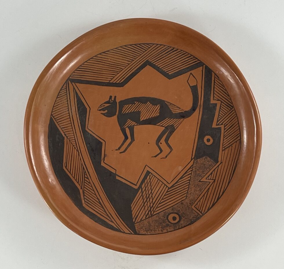 2025-10 Mountain lion plate | First People Pots